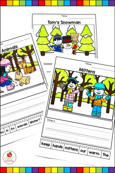 Winter Sentence Building Activities - United Teaching
