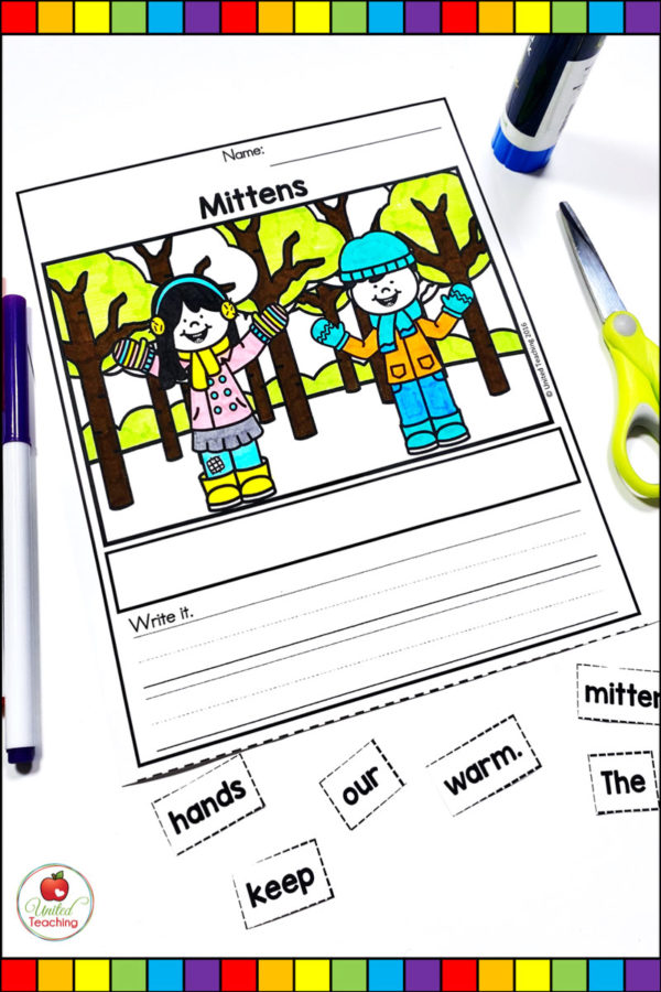 Winter Sentence Building Activities - United Teaching