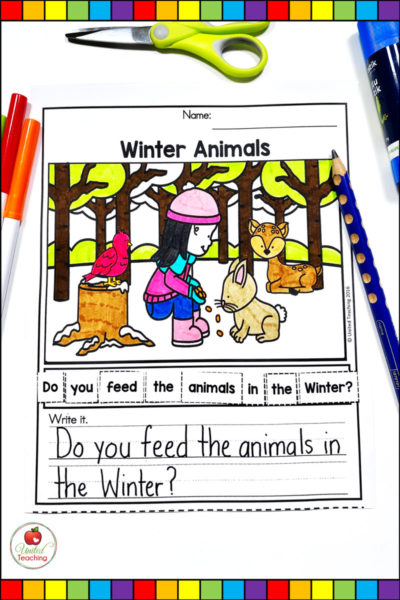 Winter Sentence Building Activities - United Teaching