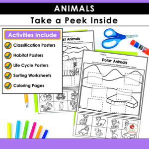 Animal Habitats Classification and Life Cycle Activities - United Teaching