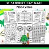 St. Patrick's Day Math Activities 1st Grade Packet - United Teaching
