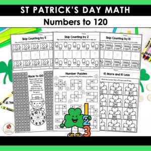 St. Patrick's Day Math Activities 1st Grade Packet - United Teaching