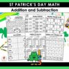 St. Patrick's Day Math Activities 1st Grade Packet - United Teaching