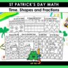 St. Patrick's Day Math Activities 1st Grade Packet - United Teaching