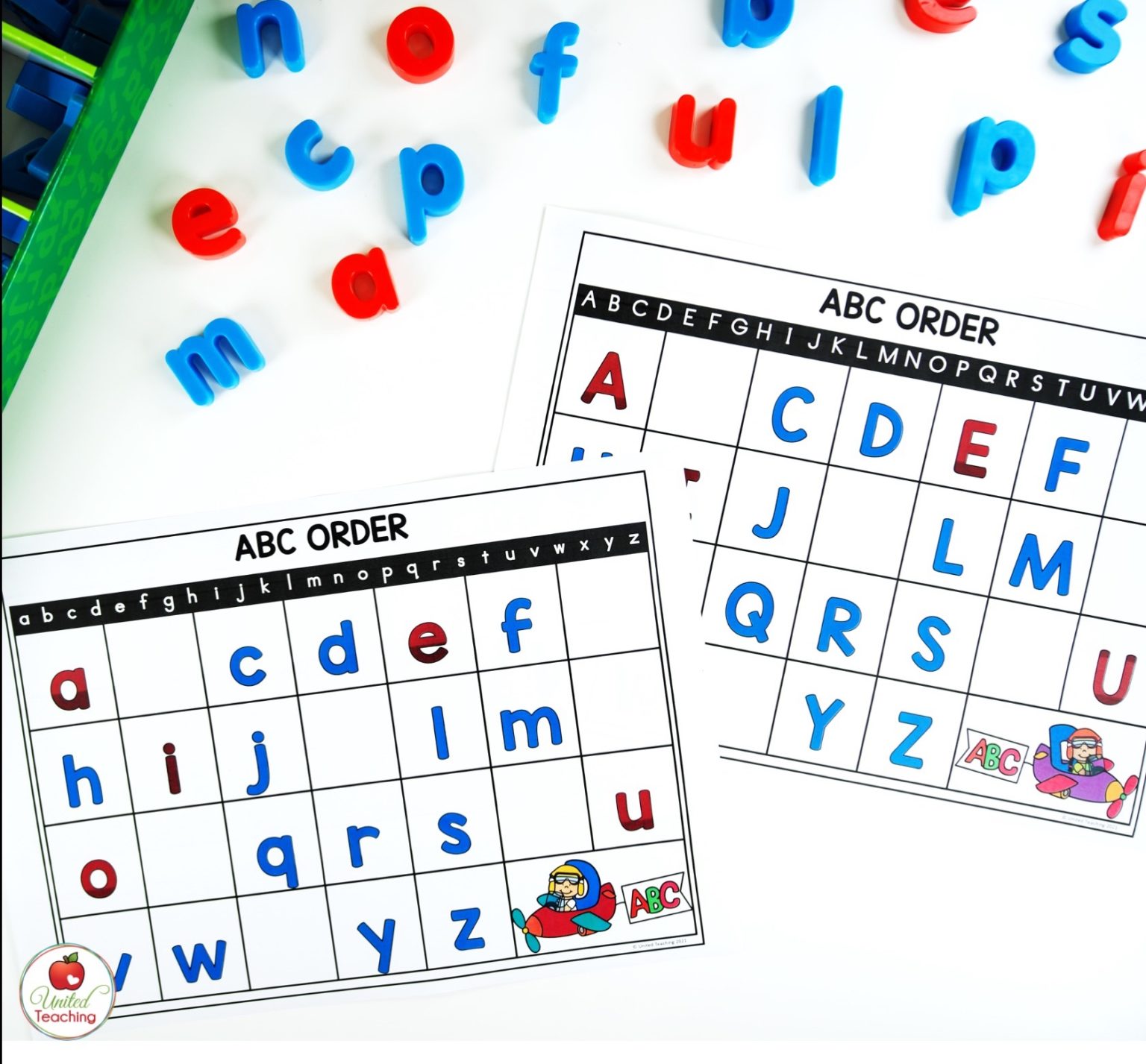 Alphabet Missing Letters Fun Themes Bundle - United Teaching