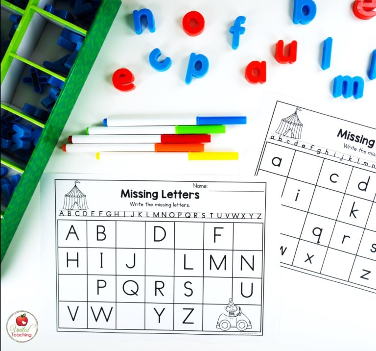 Alphabet Missing Letters Fun Themes Bundle - United Teaching