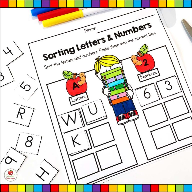 Back to School Math and Literacy Bundle (Kindergarten) - United Teaching