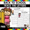 Back to School Alphabet Letter Tracing Printables - United Teaching