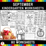 September Kindergarten Math and Literacy Worksheets - United Teaching