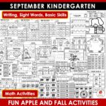 September Math and Literacy Activities for Kindergarten - United Teaching