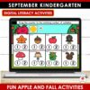 September Math and Literacy Activities for Kindergarten - United Teaching