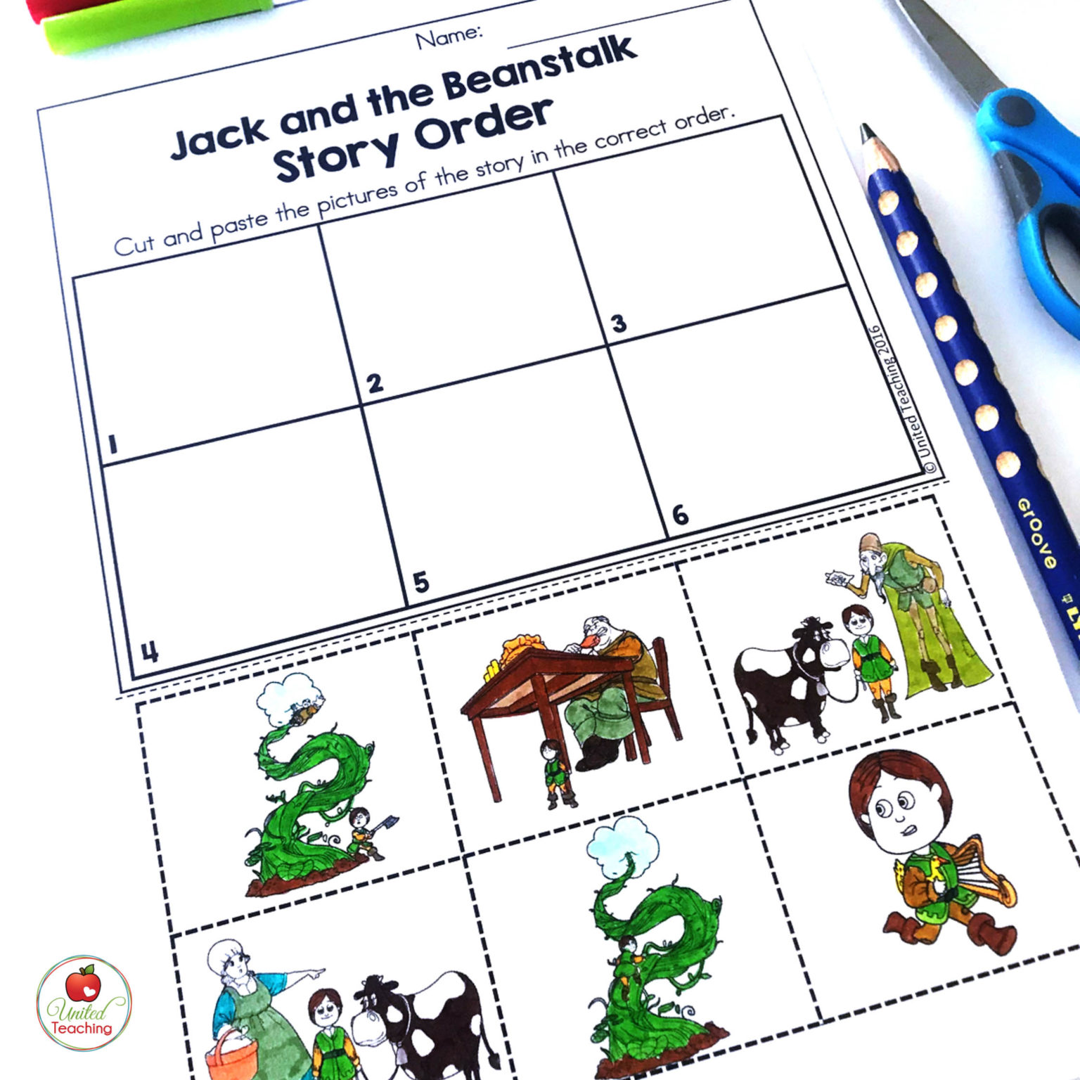 Jack and the Beanstalk Fairy Tale Activities - United Teaching