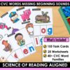CVC Words Missing Beginning Sounds Task Cards - United Teaching