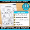 CVC Missing Middle Sounds Task Cards - United Teaching