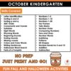 October Math and Literacy Activities for Kindergarten - United Teaching