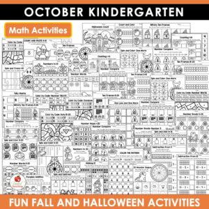 October Math and Literacy Activities for Kindergarten - United Teaching
