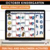 October Math and Literacy Activities for Kindergarten - United Teaching