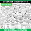 December Math and Literacy Activities for Kindergarten - United Teaching