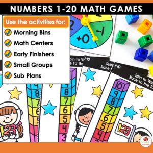 Math Games for Numbers 1 to 20 Bundle - United Teaching