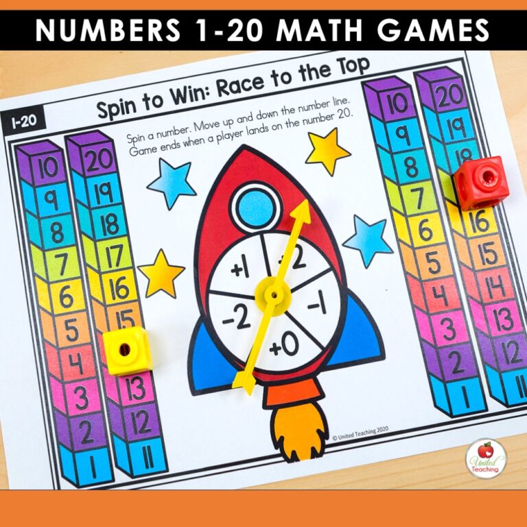 Math Games for Numbers 1 to 20 Bundle - United Teaching