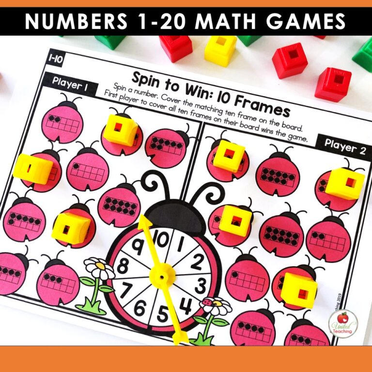 Math Games for Numbers 1 to 20 Bundle - United Teaching