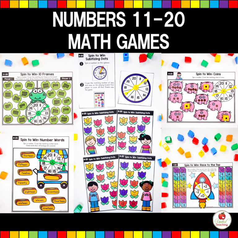 Numbers 1-20 Counting and Number Sense Math Games Bundle - United Teaching