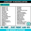 January Math and Literacy Activities for Kindergarten - United Teaching