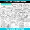 January Math and Literacy Activities for Kindergarten - United Teaching