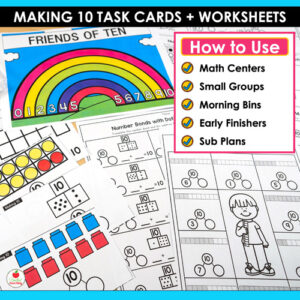 Making 10 Task Cards and Worksheets - United Teaching