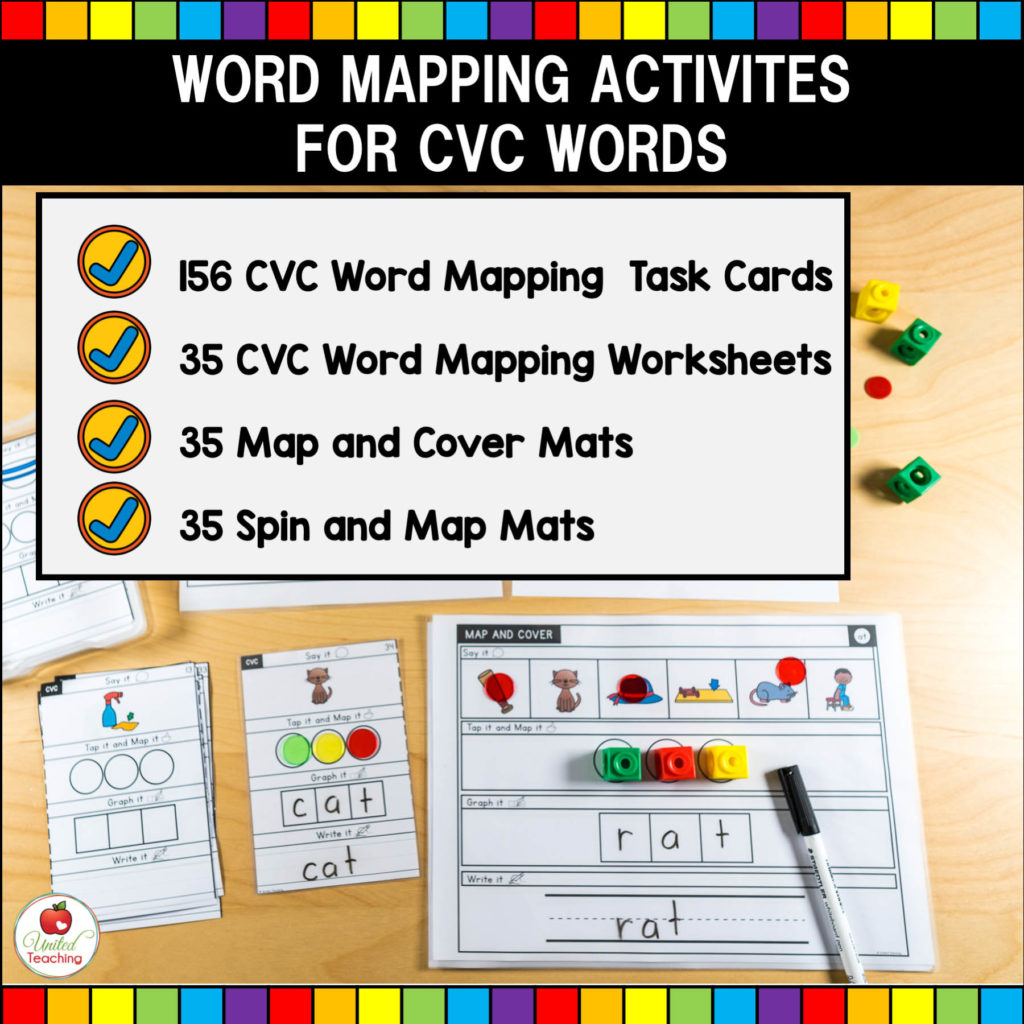 Word Mapping Activities for CVC Words - United Teaching