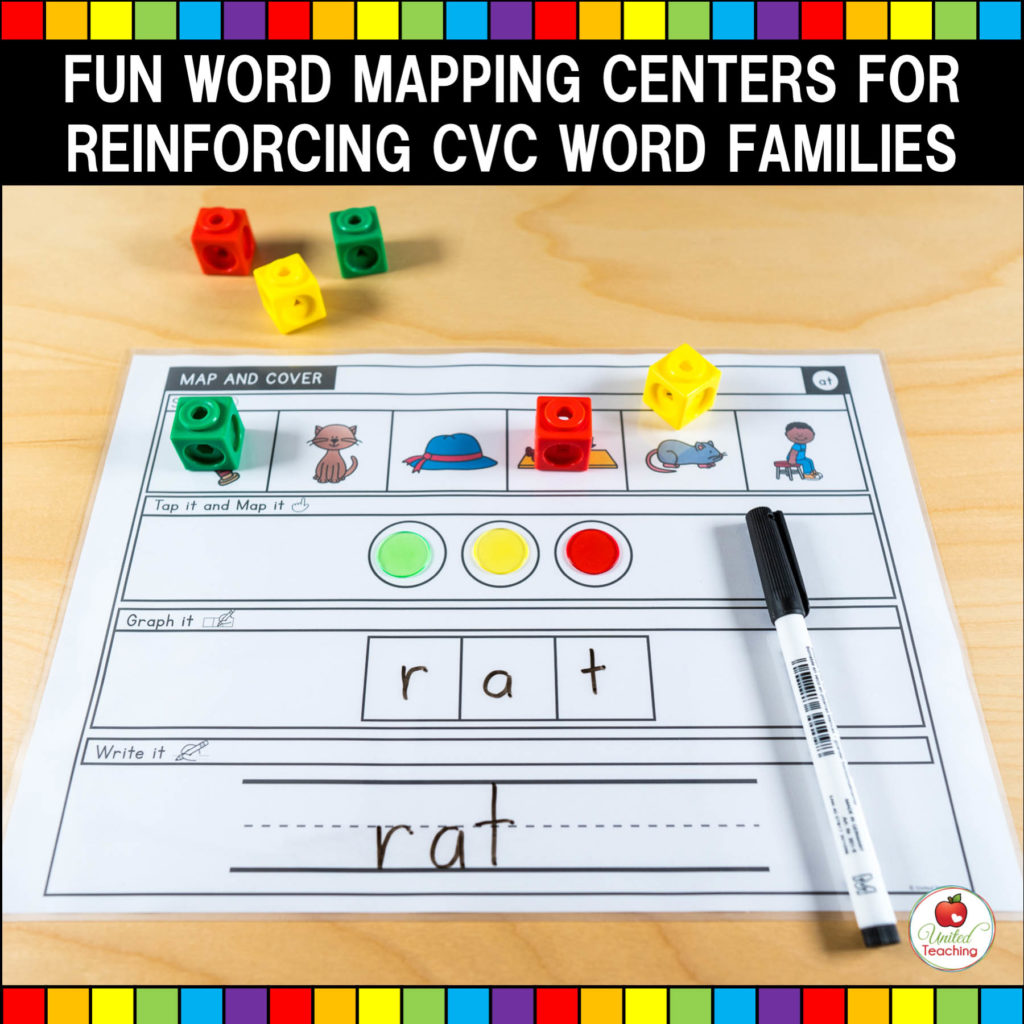 Word Mapping Activities for CVC Words - United Teaching