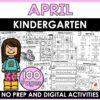 April Math and Literacy Activities for Kindergarten - United Teaching