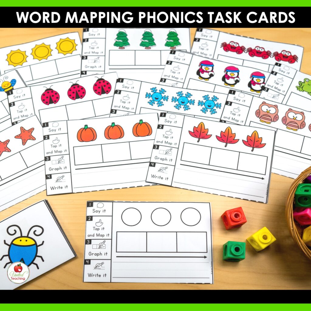 Word Mapping Task Cards Bundle - United Teaching