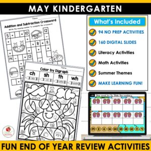 May Math and Literacy Activities for Kindergarten - United Teaching