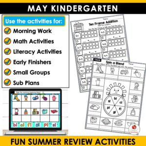 May Math and Literacy Activities for Kindergarten - United Teaching