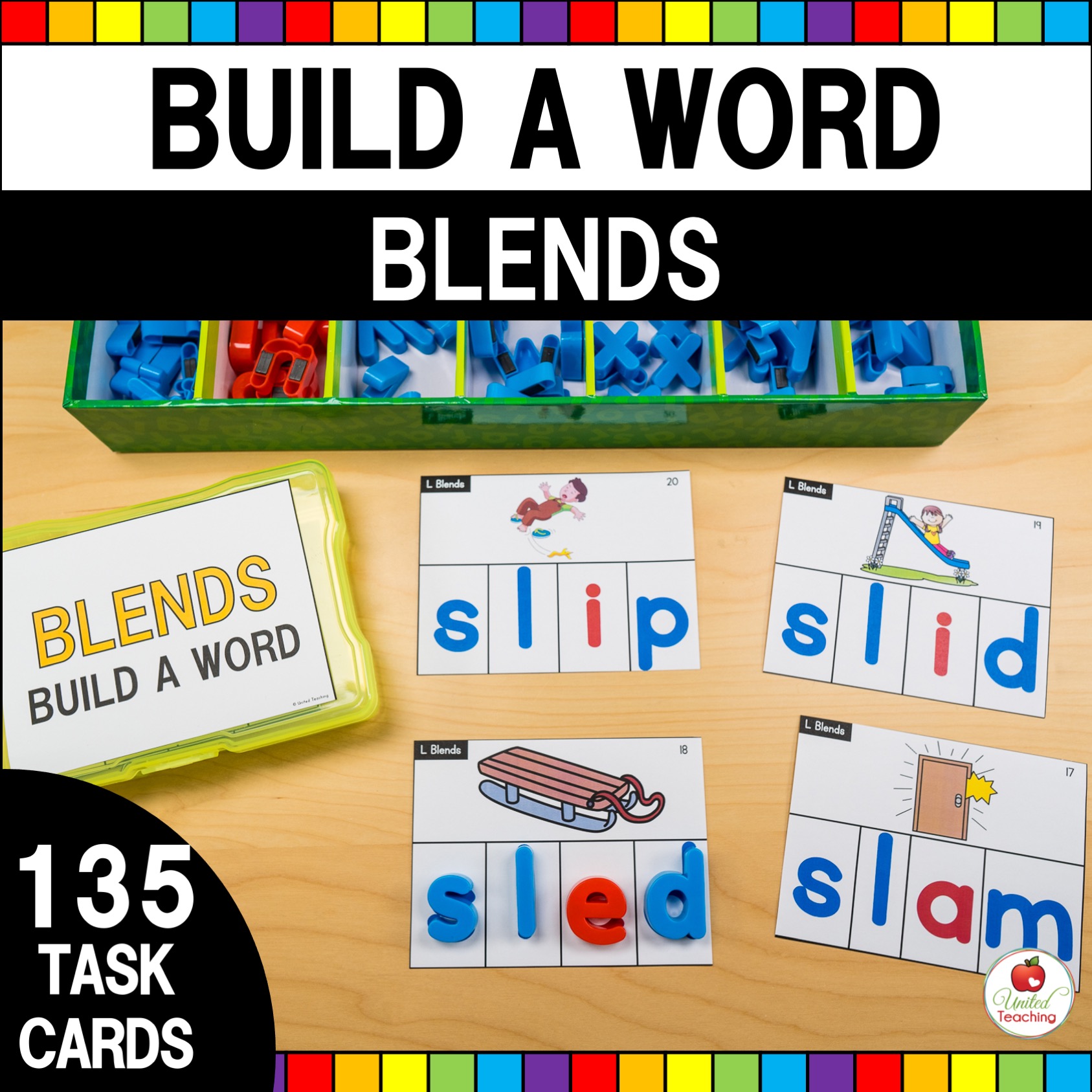 Blends Word Building Task Cards United Teaching Blends Word Building Task Cards United Teaching
