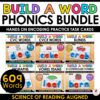 Build a Word Phonics Task Cards Bundle - United Teaching