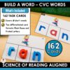 CVC Word Building Task Cards - United Teaching