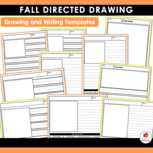 Fall Directed Drawing Task Cards - United Teaching