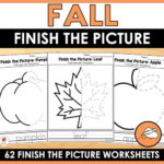 Fall Finish the Picture Drawing Worksheets - United Teaching