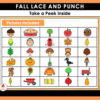 Fall Lacing and Hole Punch Cards - United Teaching