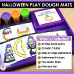 Halloween Play Dough Mats and Task Cards - United Teaching