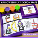 Halloween Play Dough Mats and Task Cards - United Teaching