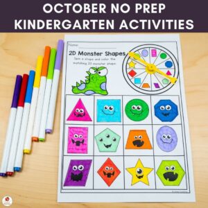 October Worksheets for Kindergarten: Scary Halloween Activities and ...