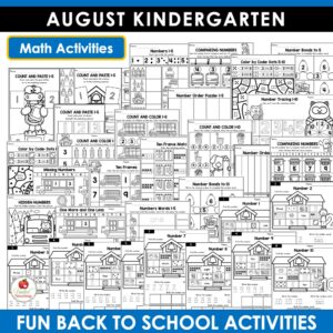 Kindergarten Math and Literacy Activities Bundle - United Teaching