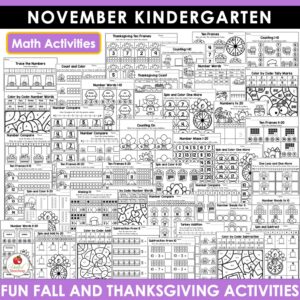 Kindergarten Math and Literacy Activities Bundle - United Teaching