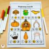 November Worksheets for Kindergarten: Easy to Prep Thanksgiving ...