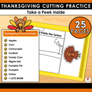 Thanksgiving Cut and Paste Worksheets - United Teaching