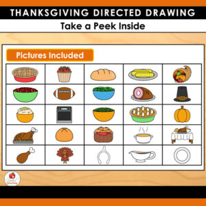 Thanksgiving Directed Drawing Worksheets - United Teaching