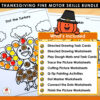 Thanksgiving Fine Motor Skills Bundle - United Teaching